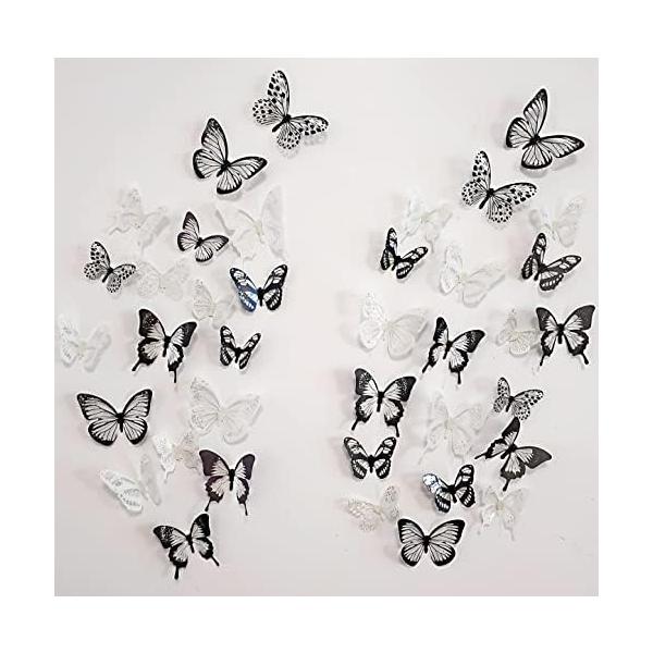 立体3D蝶々の貼り紙は、壁面を装飾するシールです。両面テープが付いており、簡単に貼ることができます。PVC素材で作られており、丈夫で再利用が可能です。立体デザインで奥行きのある装飾ができます。サイズは約幅7cm×高さ8cmです。サイズは手作...