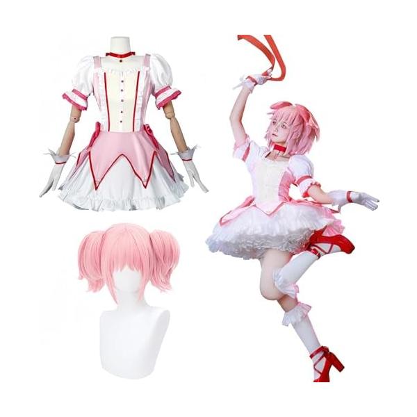 魔法少女まどかマギカのキャラクターを再現した大人用コスプレ衣装セットです。素材はポリエステルと合成皮革を使用しています。ウイッグと衣装、ネックレスとリングのアクセサリーがセットになっています。サイズはXSから3XLまで展開しています。サイズ...