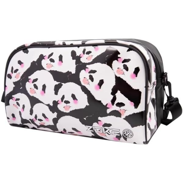 水泳やジム、温泉など多様なシーンで使える、パンダ柄のスイミングバッグです。乾湿分離構造で濡れた物と乾いた物を分けて収納できます。表面にはっ水加工を施し、軽量素材で背負い心地に配慮しています。素材はポリエステルで、サイズは幅33.5cm×高さ...