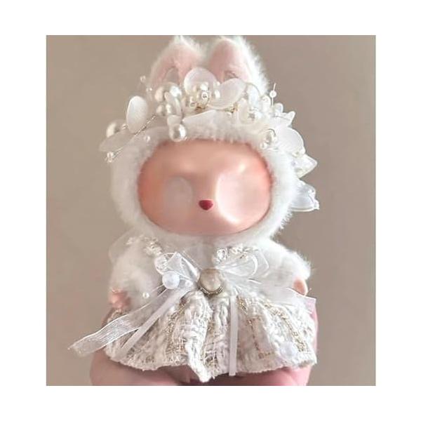 17cmサイズのラブブぬいぐるみ専用に設計された、手作りの着せ替えファッションセットです。デニムオーバーオールと帽子がセットになっており、立体設計で体に自然にフィットします。柔らかく高品質な生地を使用しており、繰り返しの着脱にも対応していま...