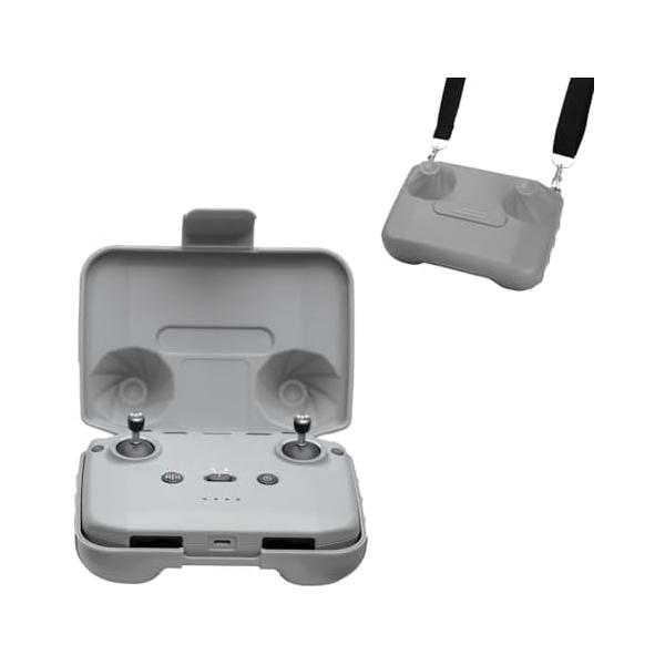 DJI RC-N3、RC-N2、RC-N1などのドローンリモコンに対応する保護ケースです。高品質プラスチック製で、ジョイスティックを固定し移動中の圧迫や傷を防止します。バックル設計で装着が容易で、取り外し可能なランヤードが付属します。対応モ...