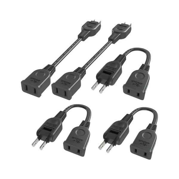 コンセント接続用の電源延長コードです。定格容量は15A 1500Wです。耐トラッキング機能と絶縁キャップで安全性を確保しています。スイングプラグは180度動き、狭い場所での接続が容易です。コードは二重被覆で丈夫です。サイズは手作業のため誤差...