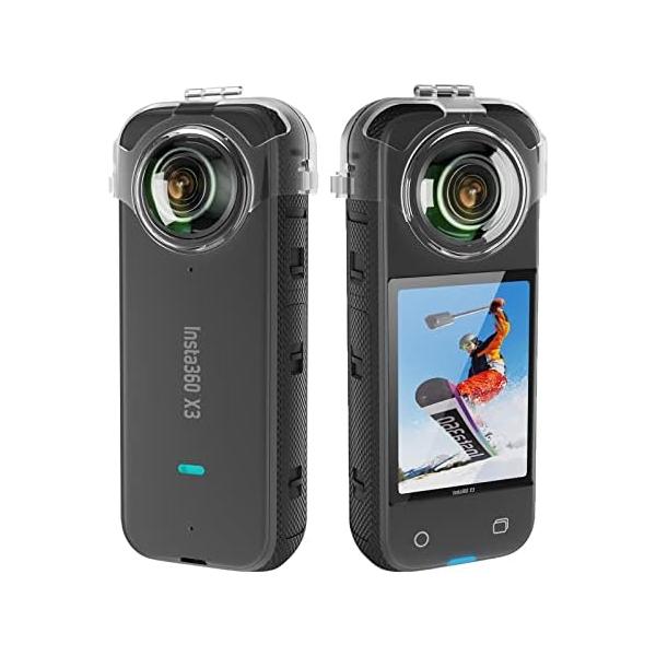 Insta360 X3専用の高透明度クリアレンズカバーです。軽量で高耐久性があり、レンズの保護に適しています。透明度は93%~96%で、撮影画質を損ないません。重量は約4.4グラムで、取り付けは簡単です。高耐久性プラスチック製で、傷やほこり...