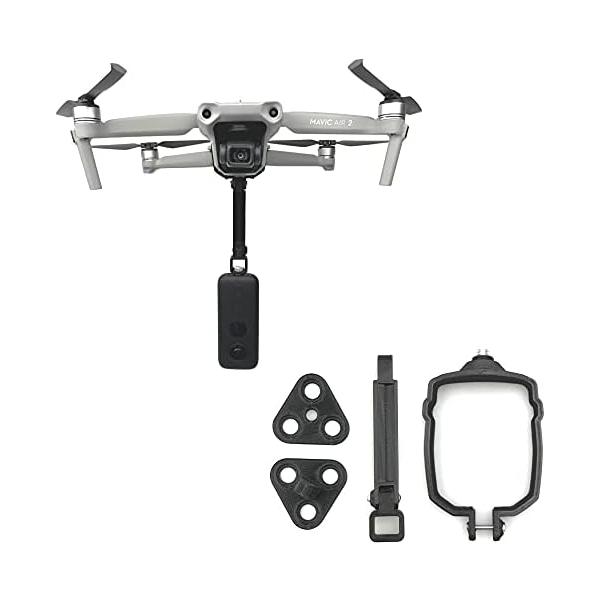 DJI AIR 2SおよびMavic AIR 2に対応したカメラマウントブラケットです。3D印刷プラスチック製で、重量は約40gです。付属の1/4インチネジアダプターにより、アクションカメラへの取り付けが可能です。上下設置やハンドヘルドでの...