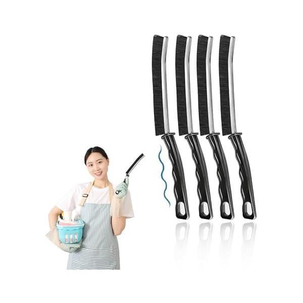 曲げ型の隙間ブラシ3本セットです。キッチンやトイレ、浴室などの水回りの角や狭い場所の掃除に適しています。15度の斜め角設計で、ナイロン毛は傷つけにくく、汚れをしっかり取り除きます。PP素材のハンドルは軽量で、長時間使用でも疲れにくい構造です...