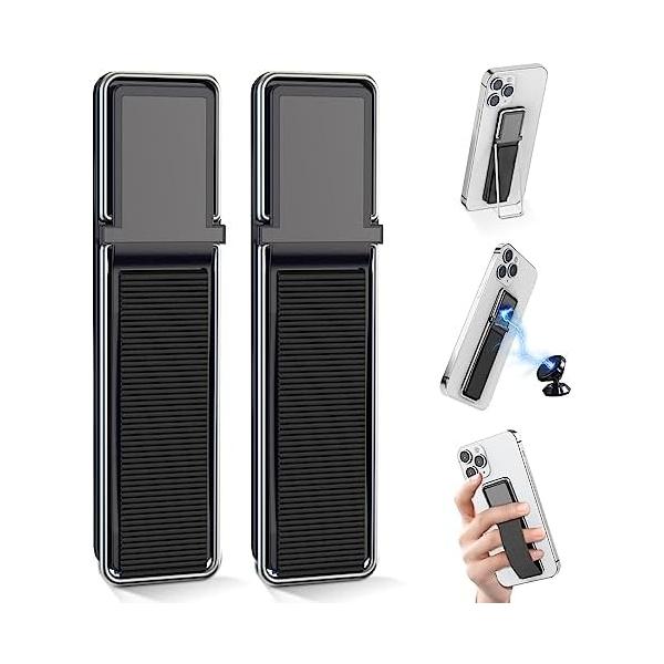 3WAY多機能スマホリングです。フィンガーストラップ、スマホスタンド、車載ホルダー固定の3通りの使い方ができます。重量は約14.5g、厚さ約0.5cmの超薄型軽量設計です。強力粘着でスマホに固定でき、柔らかいストラップで指への負担が少なくな...