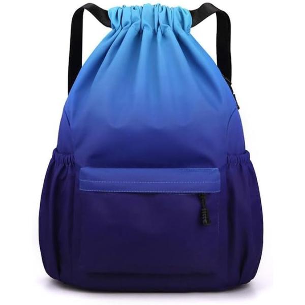 軽量で防水加工の大容量ナップサックです。ジムやプール、通勤や旅行など、幅広いシーンでご利用いただけます。軽量設計で長時間の使用でも疲れにくく、防水加工で小雨や汗から荷物を守ります。撥水ナイロン生地を使用し、耐久性のある縫製です。MサイズとL...