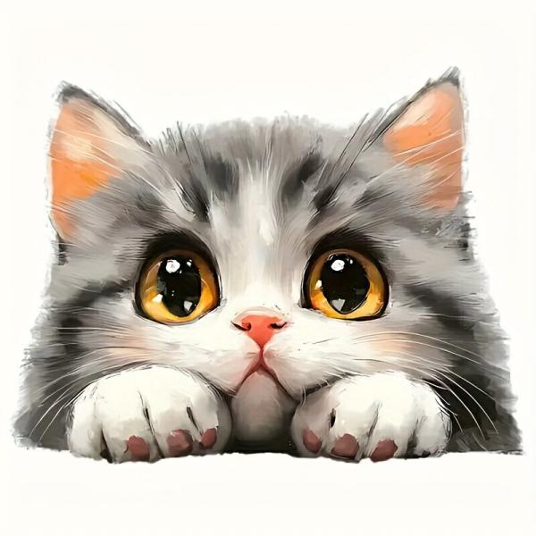 かわいい子猫の顔をデザインしたビニールステッカーです。光沢のある仕上がりで、車やノートパソコン、壁などに貼っておしゃれを楽しめます。高精細な子猫のイラストを再現しています。自己粘着式で貼り直しが可能です。耐水性・耐久性に優れたビニール素材を...