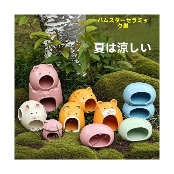 ハムスターやモルモットなど小動物用のセラミック製隠れ家です。夏の暑さを和らげ、快適な環境を提供します。セラミック素材で自然な冷却効果があります。滑らかな表面で傷がつきにくく、耐久性に優れています。おしゃれなデザインでケージ内を華やかにします...