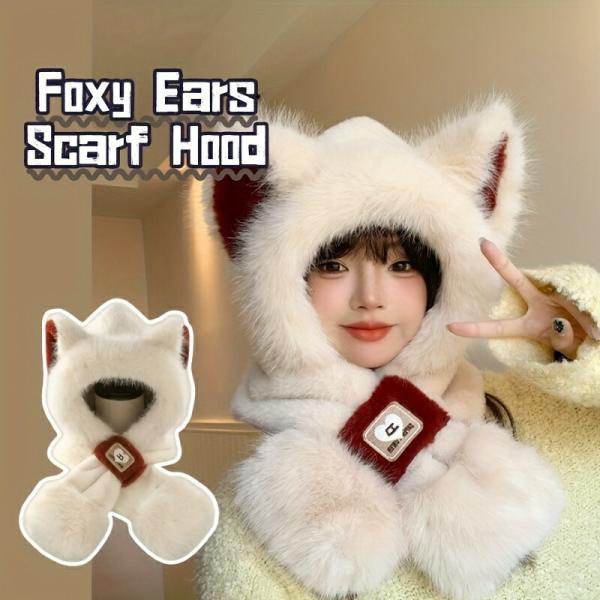 冬の防寒に適したフェイクファー素材のハットとネックウォーマーのセットです。柔らかい素材で暖かく、かわいい動物耳がデザインされています。ハットはフリーサイズで頭囲約56-58cmに対応します。ネックウォーマーのサイズは幅約20cm×高さ約25...