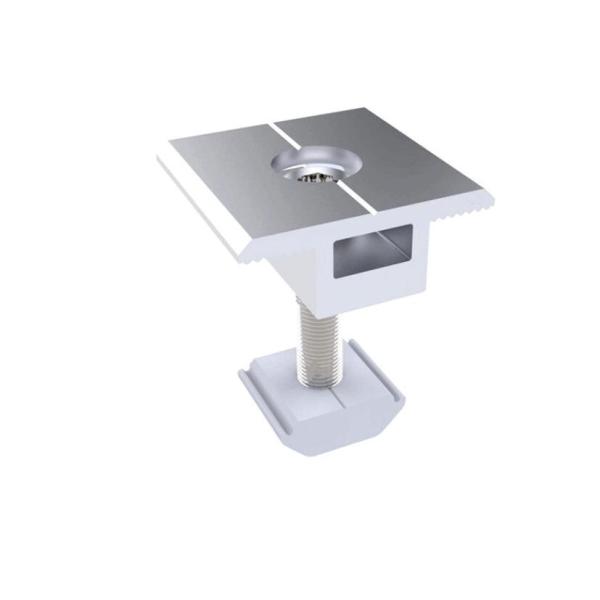 太陽光発電システムのソーラーパネルを屋根に固定するためのアルミニウム合金製圧着ブロックです。中圧タイプで、主に厚さ30〜35mm程度のパネルに対応しています。8個セットです。設置前には、ご使用の屋根構造とパネル厚さが本品に対応しているかご確...