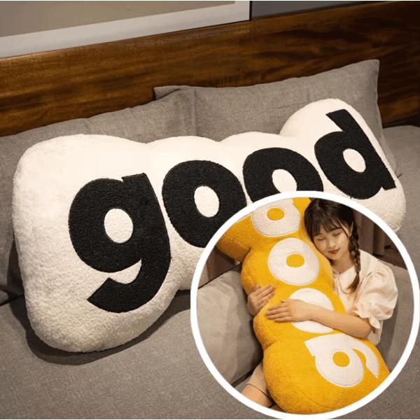 ユニークなデザインの特大サイズのクッションです。睡眠時の抱き枕として、またソファや寝室のインテリアとしてお使いいただけます。素材はPP綿を使用しています。ふわふわとした肌触りが特徴です。商品到着時に破損や不具合がある場合は、当店までご連絡く...