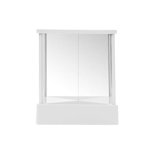 非反転ミラーは左右が逆転しないため、メイクや身だしなみチェックに適しています。軽量コンパクトでデスクやキャビネットに収まり、通勤や旅行にも便利です。素材はガラスとABS樹脂です。サイズは幅約15cm×高さ約12cm×奥行き約4cmです。サイ...