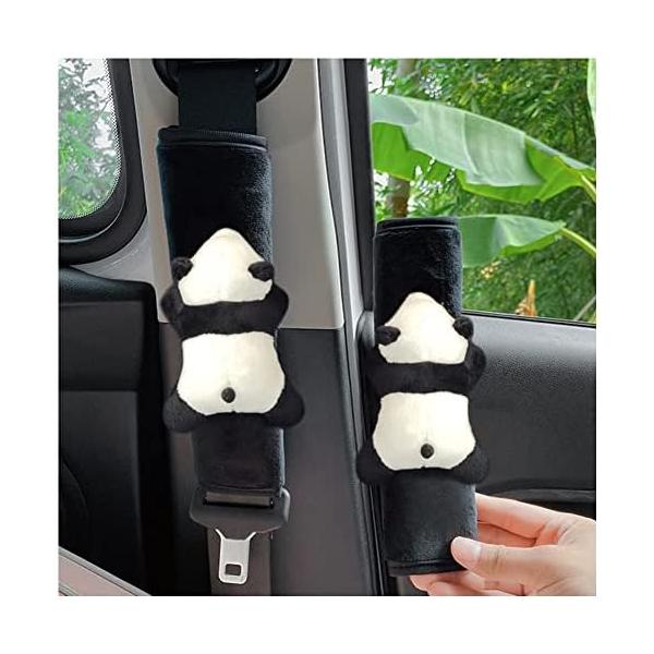 キッズ向けの車用リュックショルダーパッドです。パンダぬいぐるみの装飾が付いたかわいいデザインで、2個セットです。柔らかく弾力性のあるフランネル素材とPPコットン充填で、長時間のドライブ時の疲れを軽減します。マジックテープ式で取り付けと位置調...