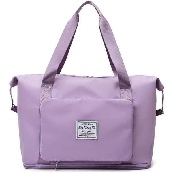 大容量で軽量、防水機能を備えた折り畳み可能なボストンバッグです。容量は30Lで、オックスフォード生地のキルティング加工により耐久性と撥水性があります。約0.44kgの軽量設計で、折り畳んで収納できます。縦40cm×横42cm×幅22cmの最...