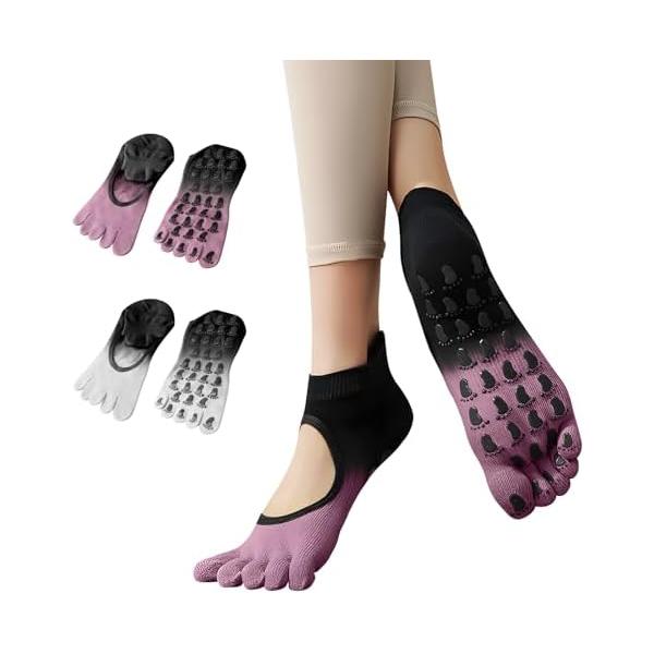5本指仕様のレディース向けヨガソックスです。滑り止め加工と通気性の良い綿素材で、運動時の安定感と快適さを実現します。足裏に滑り止め加工が施されています。素材には抗菌・防臭機能を持つ綿を使用しています。通気性・吸湿性に優れています。日本サイズ...