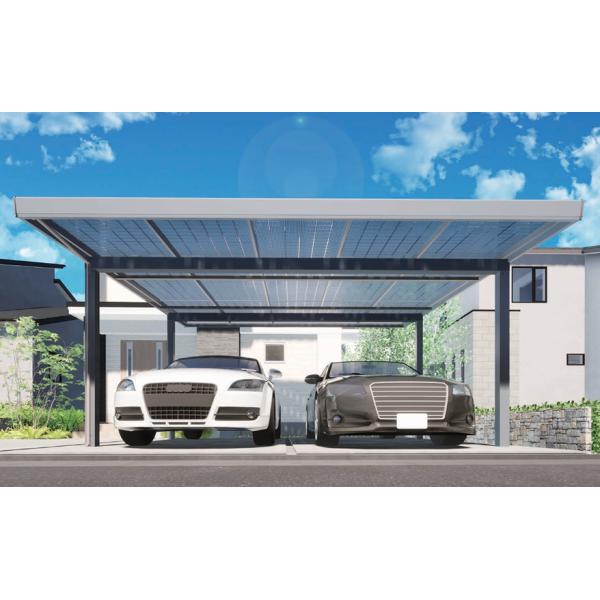 DMM製 プエルタ 住宅用 ソーラーカーポート 2台用 pueruta　太陽光 発電 システム + カーポート 躯体  基本仕様●セット内容●太陽光モジュール（DMM8-60MA-375D）15枚　5.625ｋW　PVケーブル40ｍカーポー...