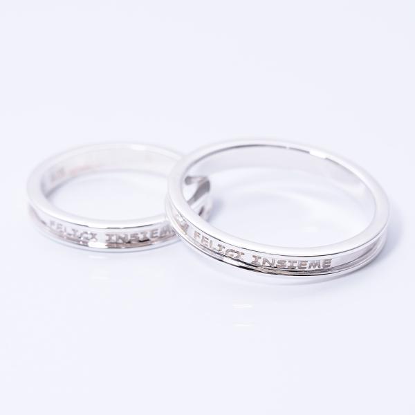 商品情報素材シルバー925（STERLING SILVER） サイズ 7号・8号・9号・10号・11号・12号・13号・14号・15号・16号・17号・19号・21号・23号特徴「FELICI INSIEME 」 「ふたりの幸せ」を意味する...