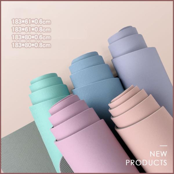 ヨガマット 高回弾 滑り止め ダンスパッド 厚くして TPE  ヨガマット 183*61cm 183*80cm  両面滑り止め エクササイズマット 収納袋付き◆納期：ソフトバンクまとめて支払いの場合は、入金確認後、5-10日間以内の出荷とな...