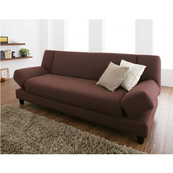 【一部組立品】ソファ カウチソファ ローソファ ソファー フロアソファ ラブソファ ローソファー リクライニングソファ 二人掛けソファ 茶色