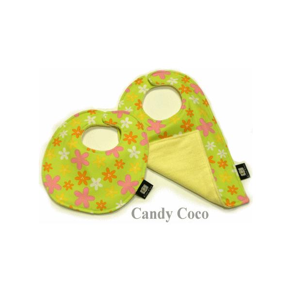 出産祝い男の子女の子ギフト4点セット送料無料。ベビースタイよだれかけ２枚組＆おむつ替えマット＆おむつポーチ4点キャンディココブランドの人気ギフトセットです。実用的なおむつベビー用品ですので、すぐ使えてママがもらって嬉しい喜ばれるギフト。・マ...