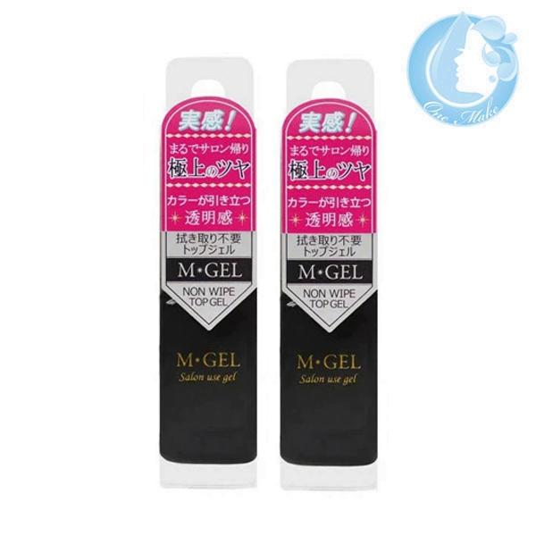 ■ ネイルサロン生まれ！拭取り不要のトップジェルでうるツヤ♪■ 10g×2個■ 【2個セット】エムジェル M・GEL ノンワイプトップジェル 10g（C727）