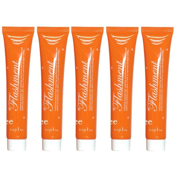 ナプラ ナピュア フラッシュメント スムースヘアパック 50g 5個セット※パッケージや商品デザイン等予告なく変更される場合がありますので予めご了承ください。