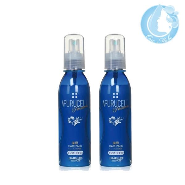 ■ 傷んでしまった髪もこれ1本で輝く髪に。軟毛、細い髪の方におすすめ。■ 165ml×2個■【2個セット】サニープレイス アプルセル プレミアム 薬用ヘアパック さらっと つるつる