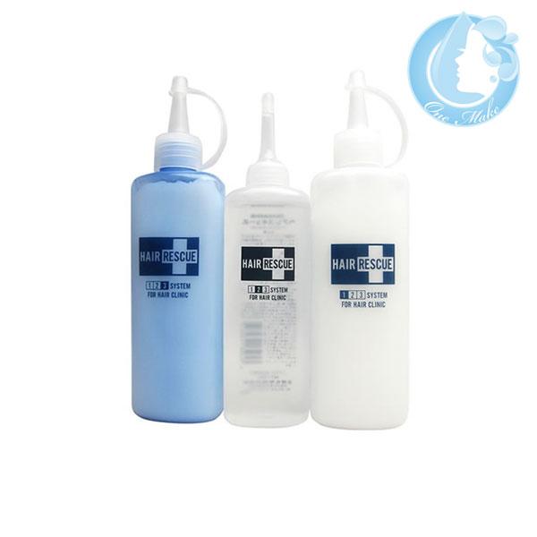 ■ツヤのあるみずみずしい髪を取り戻し、長時間持続させるハイダメージヘア専用のクリニックシステム！■内容量：ヘアレスキュー1：185g/ヘアレスキュー2：135ml/ヘアレスキュー3：185g■その他：パッケージや商品デザイン等予告なく変更さ...