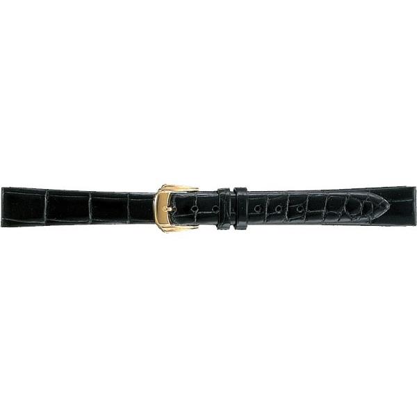 SEIKO BAND セイコー バンド 替えベルト クロコダイル（フランス仕立）10mm幅 型番:DA01 性別:婦人用 ベルト種類:クロコダイル（フランス仕立） 間幅:10mm 尾錠幅:9mm ベルト色:黒色 ステッチ色: 尾錠色:ゴール...