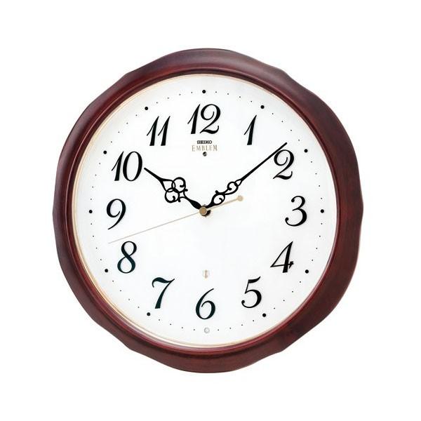 商品番号:HS554B ブランド名:セイコークロック（正規品） シリーズ名:エムブレム 駆動方式:クォーツ（電池式） 材質:木枠 種類:掛け時計 ケースサイズ:約300×295×47mm（縦・横・高さ） 機能:電波修正機能（40kHz/60...