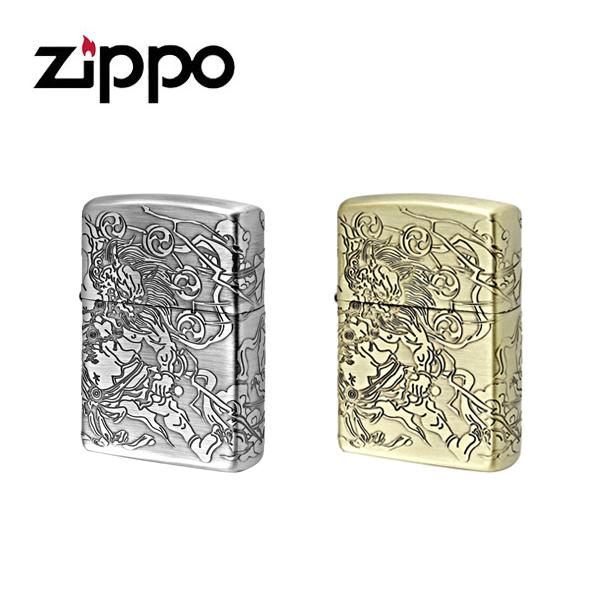 【ブランド名】ジッポー【シリーズ名】風神雷神【商品番号】ZIP-FJRJ【種類】ライター【カラー】シルバー：FJRJ-NIゴールド：FJRJ-BS【仕様】4面加工【サイズ】約H57mm×W38mm×D13mm【重量】約55g【付属品】ジッポ...