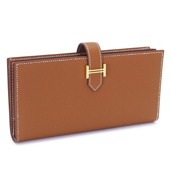 エルメス ベアン スフレ 長財布 二つ折りフラップ かぶせ蓋 ヴォーエプソンレディース 財布 ファッション小物 ギフト プレゼント 誕生日 記念日 母の日HERMES BEARN SOUFFLET■素材レザー(エプソン)■カラーGOLD ゴ...