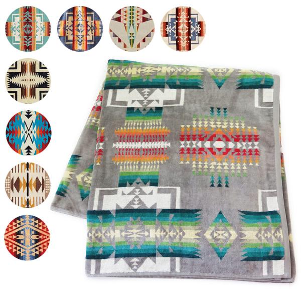 ペンドルトン バスタオル ビーチタオル スパタオル 101×177cm オーバーサイズ 大判 タオルブランケット ひざ掛け ジャガード チーフジョセフ コットンレディース メンズ ユニセックス ベビー ポイント利用 爆買PENDLETON ...