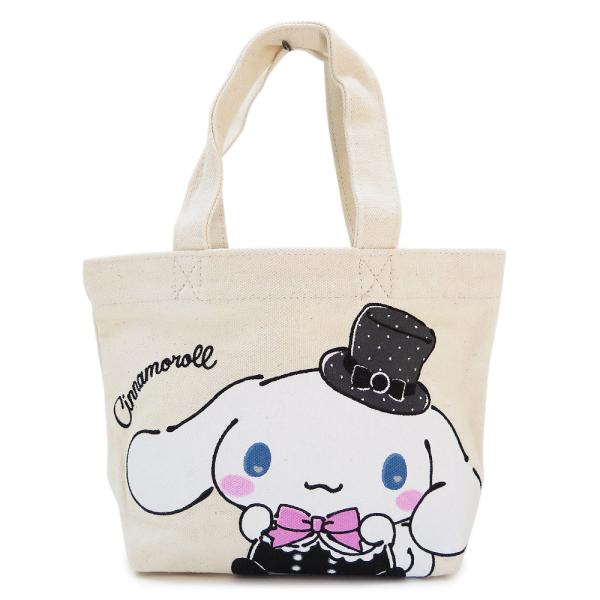 【メール便対応商品です】※日時指定不可、ポスト投函となります。サンリオ シナモロール ミニ トートバッグ ランチバッグ ハンドバッグ 帆布 生成 キャラクター 日本限定 ヤスダ通商レディース バッグ ファッション ギフト プレゼント 誕生日...