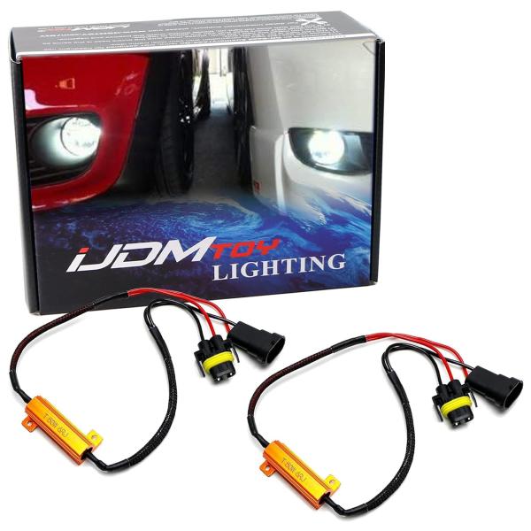 商品名: iJDMTOY プラグアンドプレイエラーフリーデコーダー配線キット フォグライトまたはデイタイムランニングライトのH11 H8 LED電球に対応 iJDMTOY Plug-N-Play Error Free Decoder Wir...