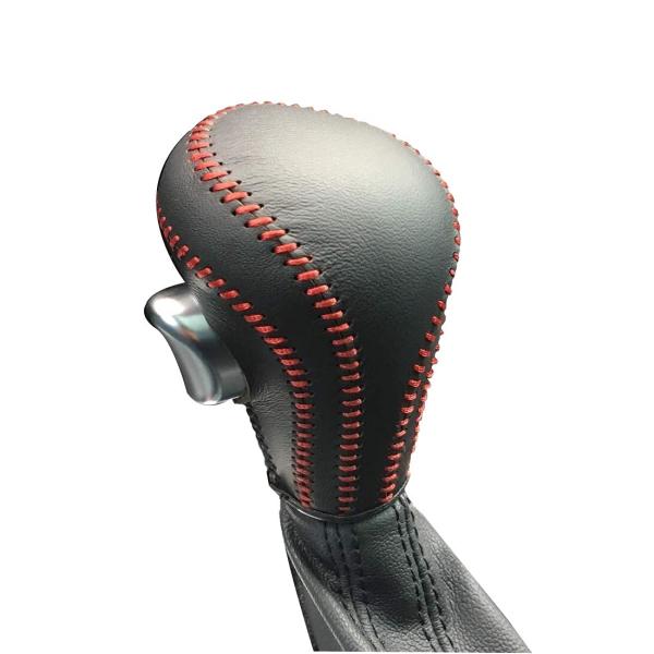 商品名: JI レザーギアシフトノブカバー ブラック TDGFX5Y Black Genuine Leather Gear Shift Knob Cover for Black Genuine Leather Gear Shift Knob...