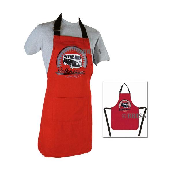 商品名: Vw Collection By Brisa Vw T1 Camper Van Cooking Apron/bbq Apron, Red BRISA VW Collection - Volkswagen Cooking Kitch...