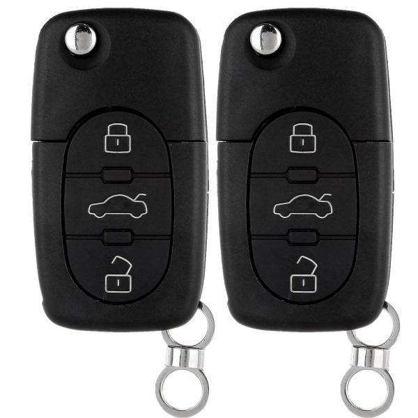 商品名: キーレスシェル、ECCPP 2 x交換キーレスエントリーキーFob UncutケースFobリモートキーシェル用アウディa4 a6 a8 s4 s6 s8 Cabriolet allroad TT 4d0837231e ECCPP ...