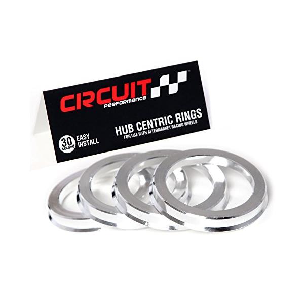商品名: サーキットパフォーマンス 67.1mm OD - 57.1mm ID シルバー アルミニウム ハブ セントリック リング Circuit Performance 67.1mm OD to 57.1mm ID Silver Alum...