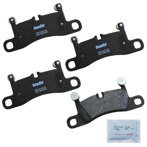商品名: Bendix プレミアム銅フリー CFC1453 セラミックブレーキパッド(後部) Bendix Priority1 CFC1453 Ceramic Rear Brake Pads for Porsche Cayenne 2018...