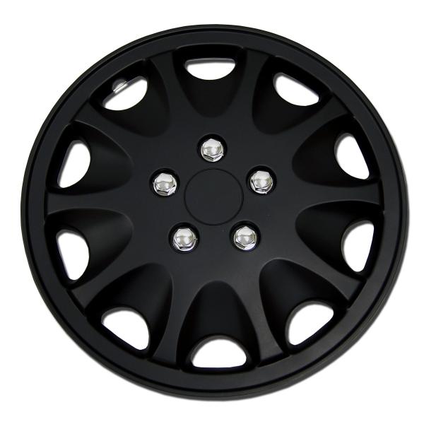 商品名: TuningPros WSC-028AB15 ハブキャップ ホイールスキンカバー 15インチ マットブラック 4個セット TuningPros WSC-028AB15 Hubcaps Wheel Skin Cover 15-Inc...