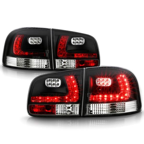 商品名: VIPMOTOZ 2003-2007 VW Touareg用 ブラックベゼル プレミアムLEDテールライトハウジングランプ アセンブリ交換 ドライバー&amp;助手席側 VIPMOTOZ For 2003-2007 VW Toua...