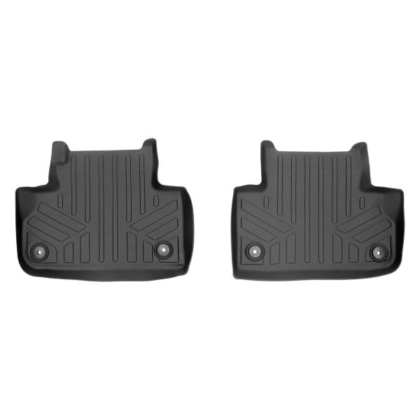 商品名: Maxliner b0312 MAXFLOORMATフロアマットfor Audi q5 / sq5 (2018 ) 2行目（ブラック）、1パック MAXLINER Custom Fit Floor Mats 2nd Row Lin...