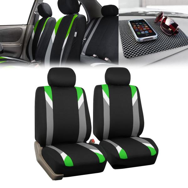 商品名: FH Group FB033102 プレミアムモダンシートカバー グリーン/ブラック ほとんどの車 トラック SUV バンにフィット FH Group FB033102 Premium Modernistic Seat Cover...