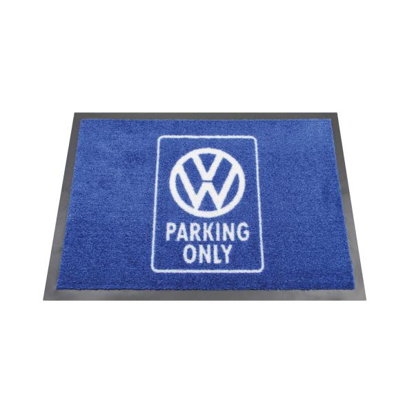 商品名: VW Collection ドアマット VW パーキングオンリー ブルー BUDM06 BRISA VW Collection - Volkswagen Foot Mat Doormat Rug Shoe Dirt Trapper...