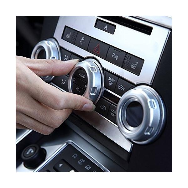 商品名: Herben 5点/セットクローム、ボリューム、空調ノブトリムfor Land Rover Discovery 4 lr4 Range Rover Sport Freelander 2車アクセサリーとパーツ HERBEN 5pcs...