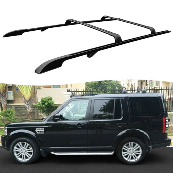 商品名: 4ピースExtented屋根レールラッククロスバーfor Land Rover Discovery 3 4 lr3 lr4 2004 ? 2016キャリアホルダーバー 4 Pieces Extented Roof Rail Rac...