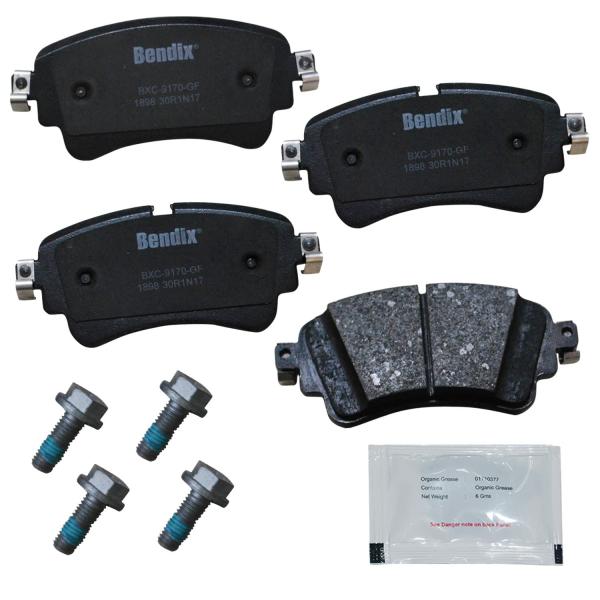 商品名: Bendix プレミアム銅フリー - セラミック。 Bendix Priority1 CFC1898 Ceramic Rear Brake Pads for Select Models Audi A4, A4 allroad, Q...