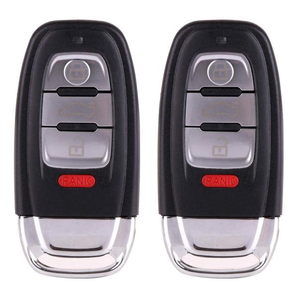 商品名:  cciyu 2PCS Uncut 4 Buttons Keyless Entry Remote Fob Replacement for Audi Series (IYZFBSB802)ブランド: cciyu商品サイズ: Blac...